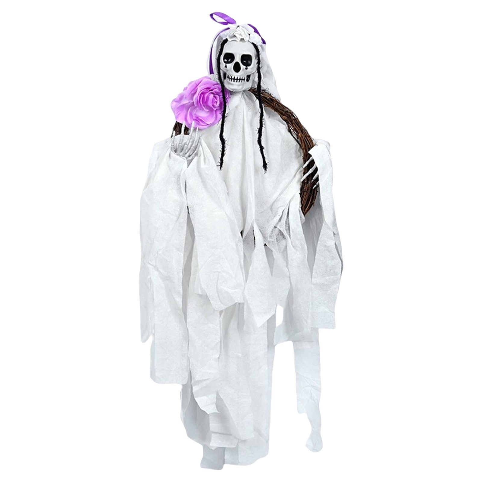 Floating Phantom Decor - 2 Spine-Chilling Hanging Ghosts with Flowing ...