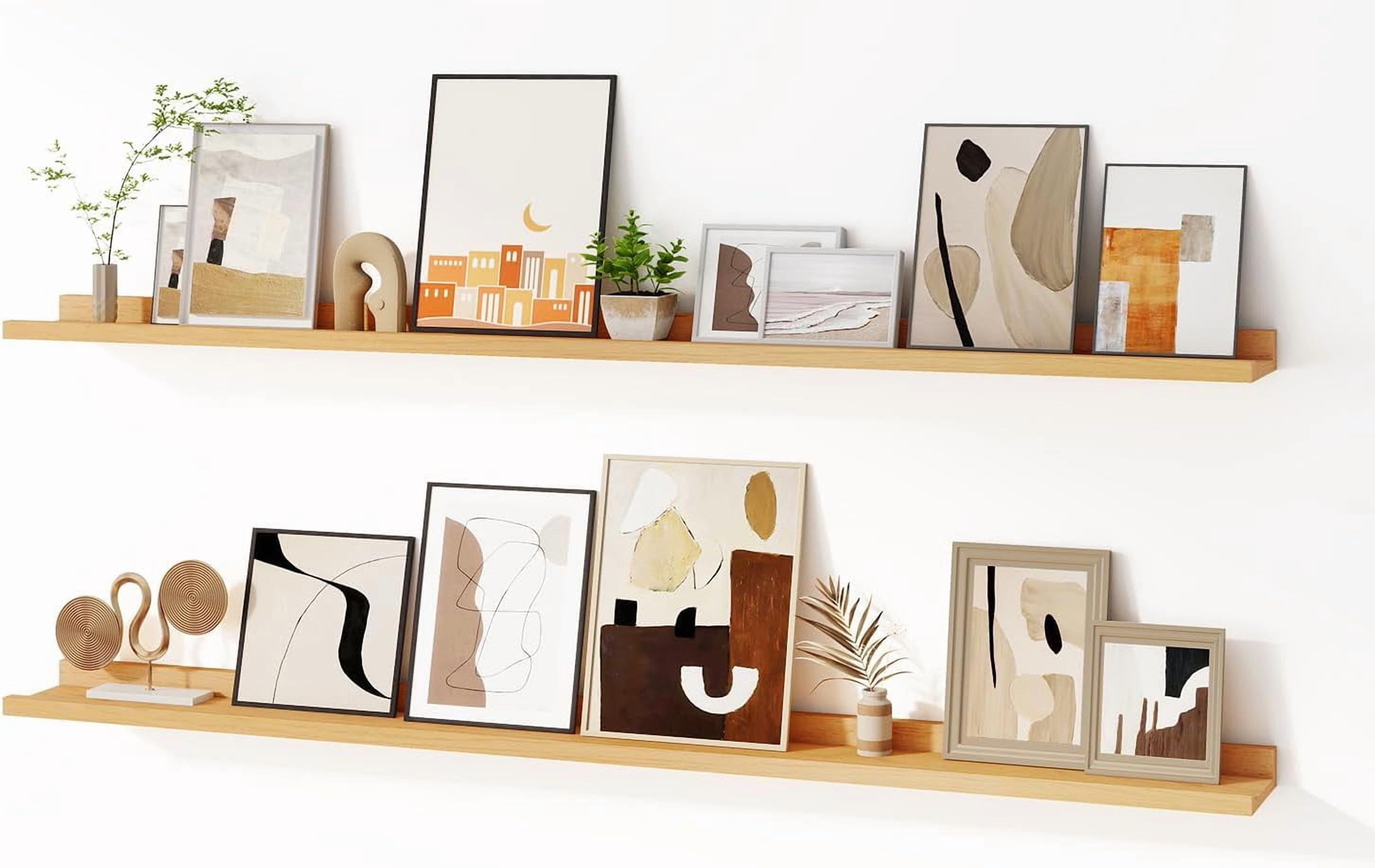 Floating Picture Ledge Shelves for Wall Set of 2 95 Picture Ledge Shelf ...