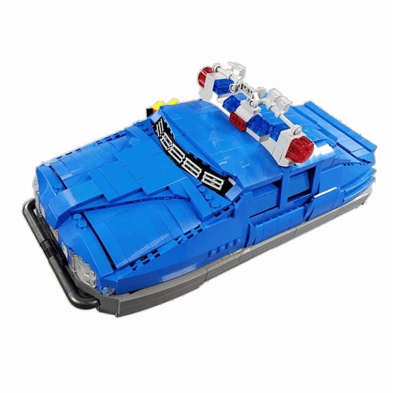 Floating Police Car Model Building Blocks Set Movie MOC Bricks Toys DIY ...
