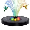 Floating Pool Fountain with 7-Color LED Lights, Rechargeable Solar ...