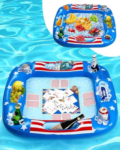 Floating Pool Games Table - Inflatable Board Games Table with ...