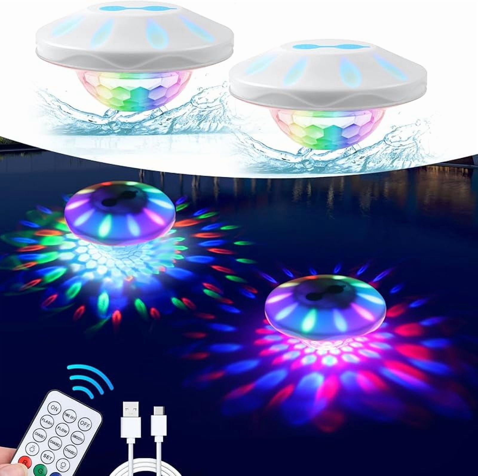 Floating Pool Lights with Remote: (4 Pack) Pool Light with 6 Dynamic ...
