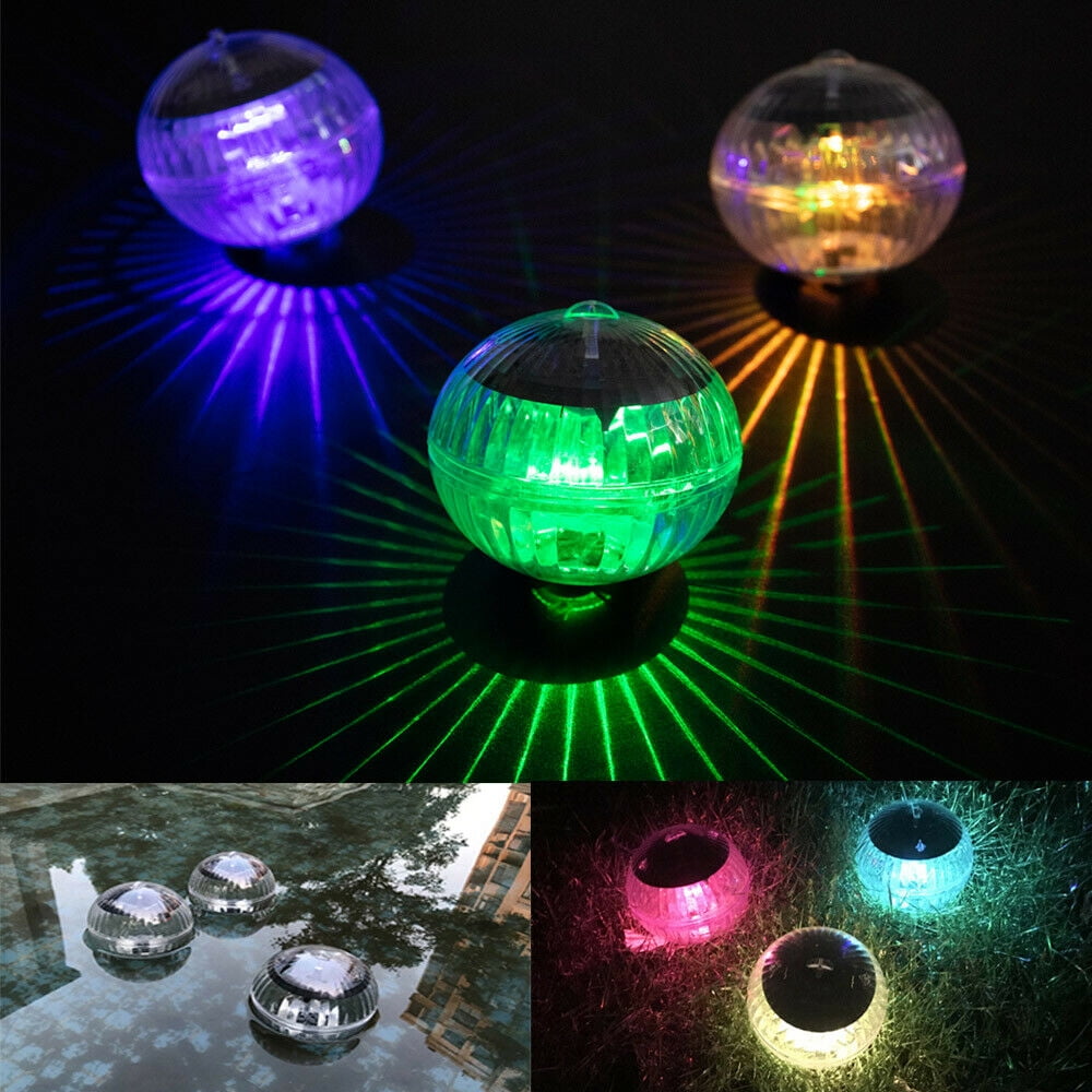 Floating Pool Lights, Solar Pool Lights Waterproof Led Glow Ball Lights ...