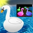Floating Pool Lights Solar Rechargeable1PC Inflatable Swan Pool Lights ...