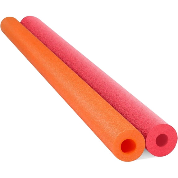 Floating Pool Noodles Foam Tube 2-Pack, Thick Hollow Noodles for ...