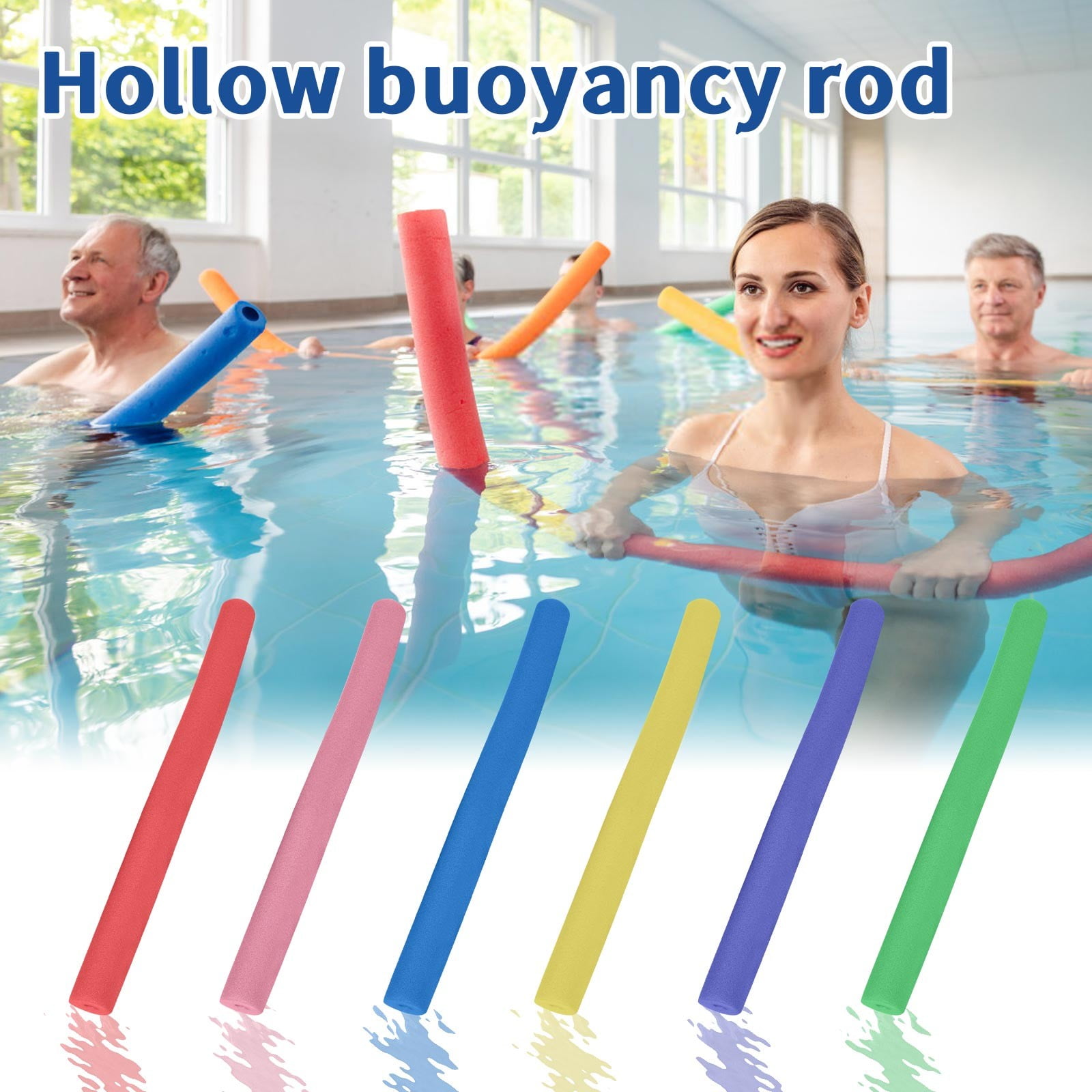 Floating Pool Noodles Foam Tube, Multi-Purpose Swimming Pool Noodle ...