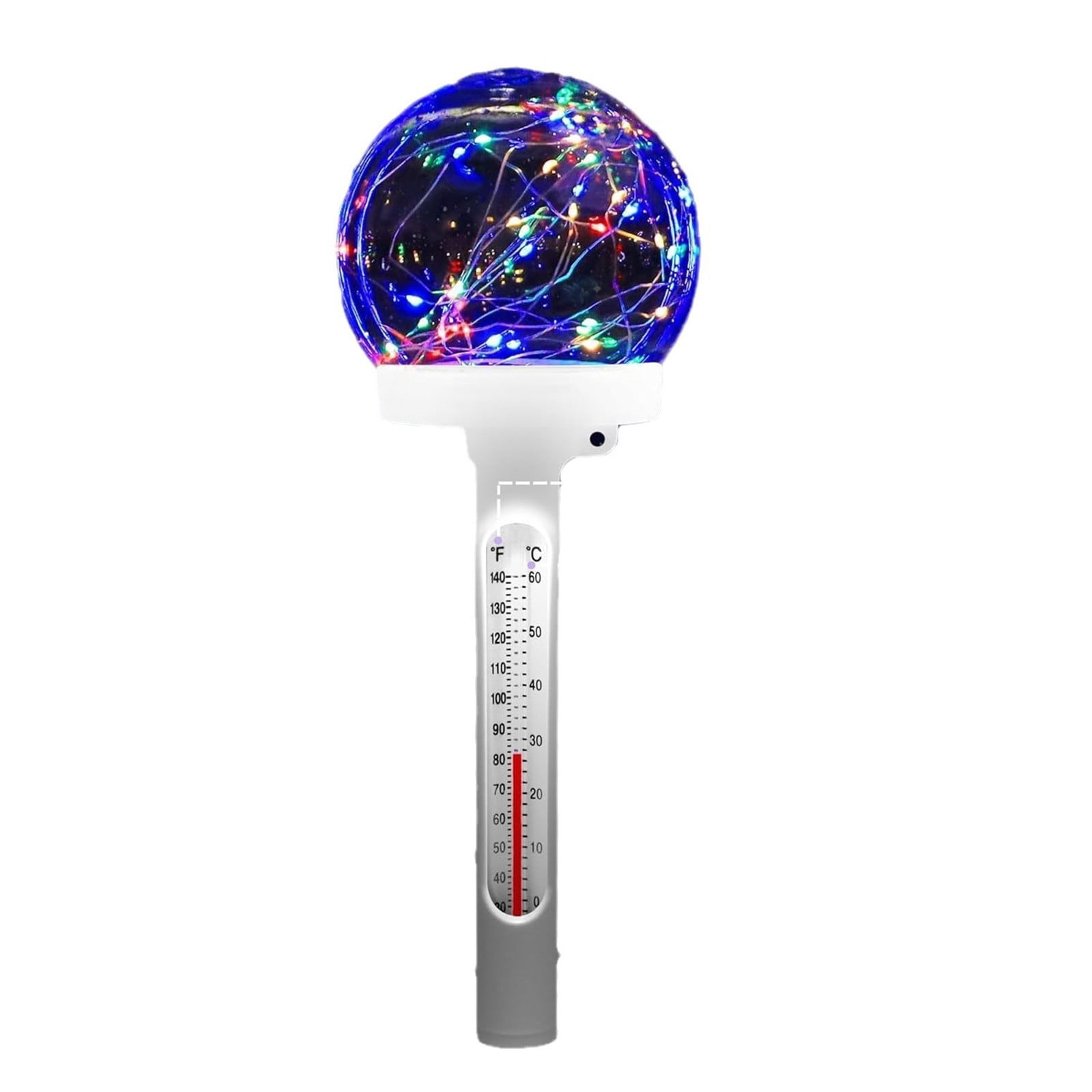Floating Pool Temperature Gauge,LED Colored Solar Pool Temperature ...