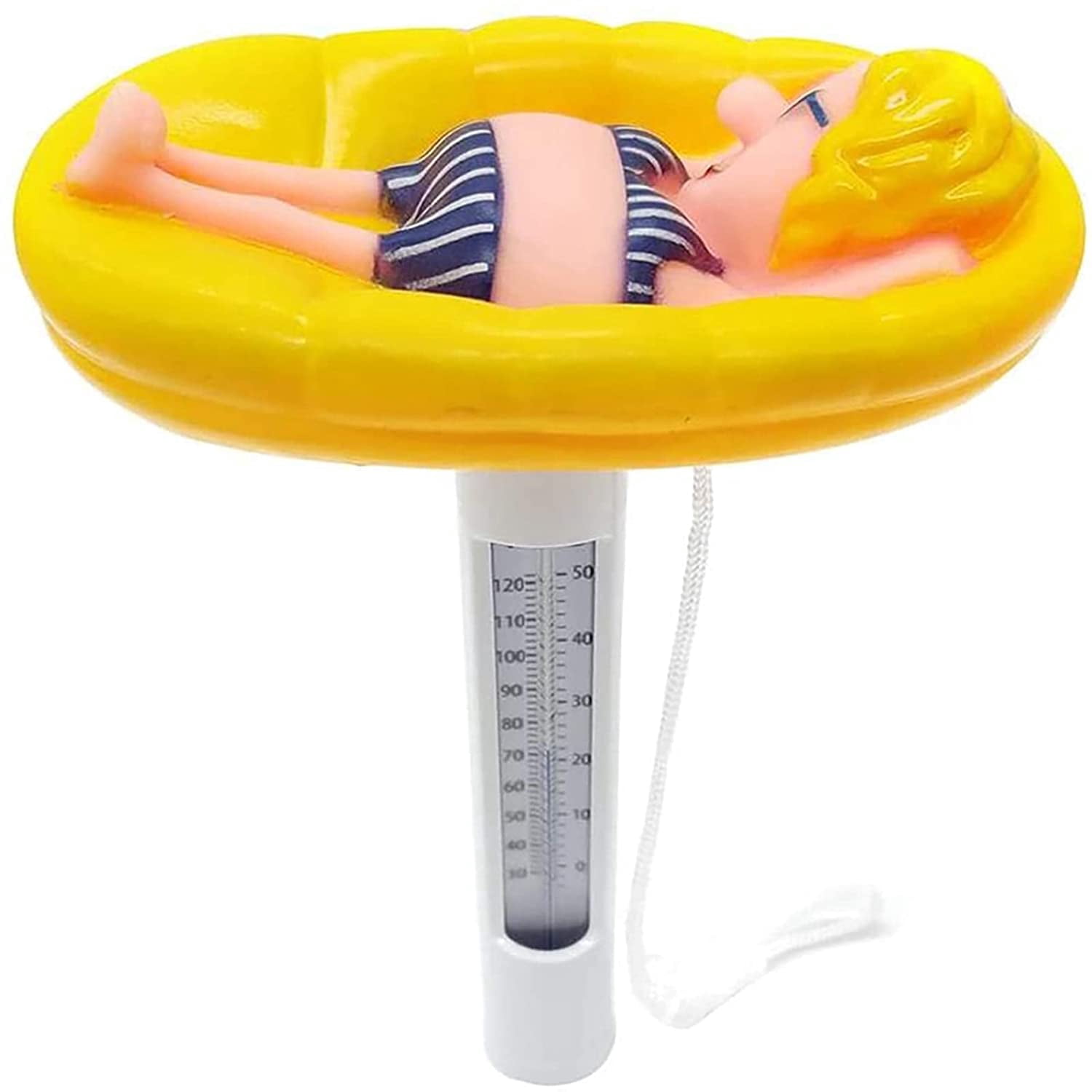 Floating Pool Thermometer, Large Size Easy Read Pond Water Thermometer ...