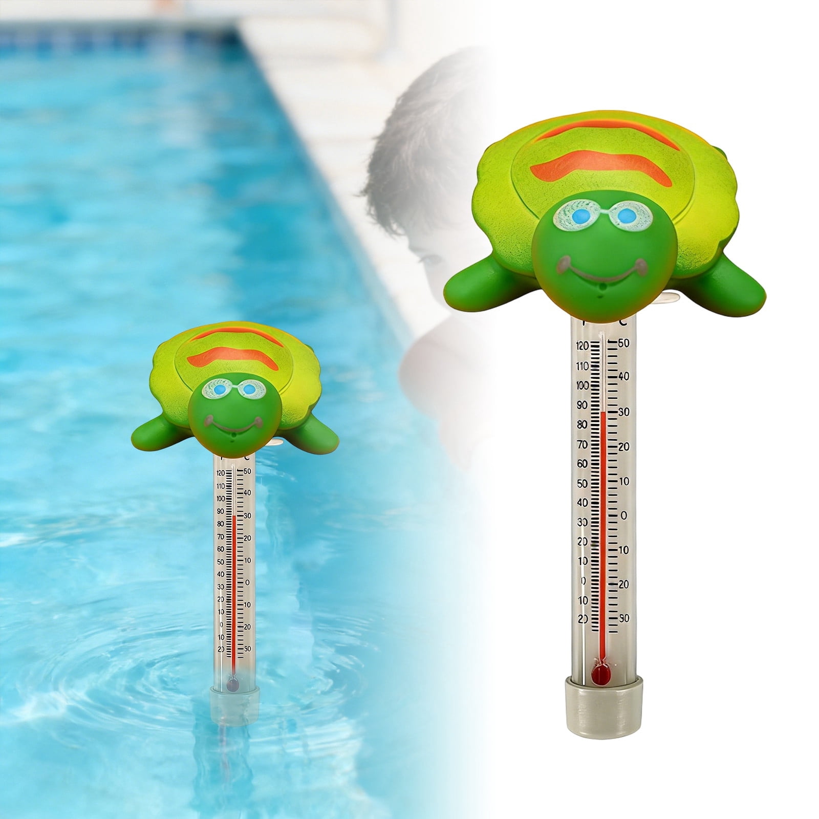 Floating Pool Thermometer, Large Size Easy Read for Water Temperature ...
