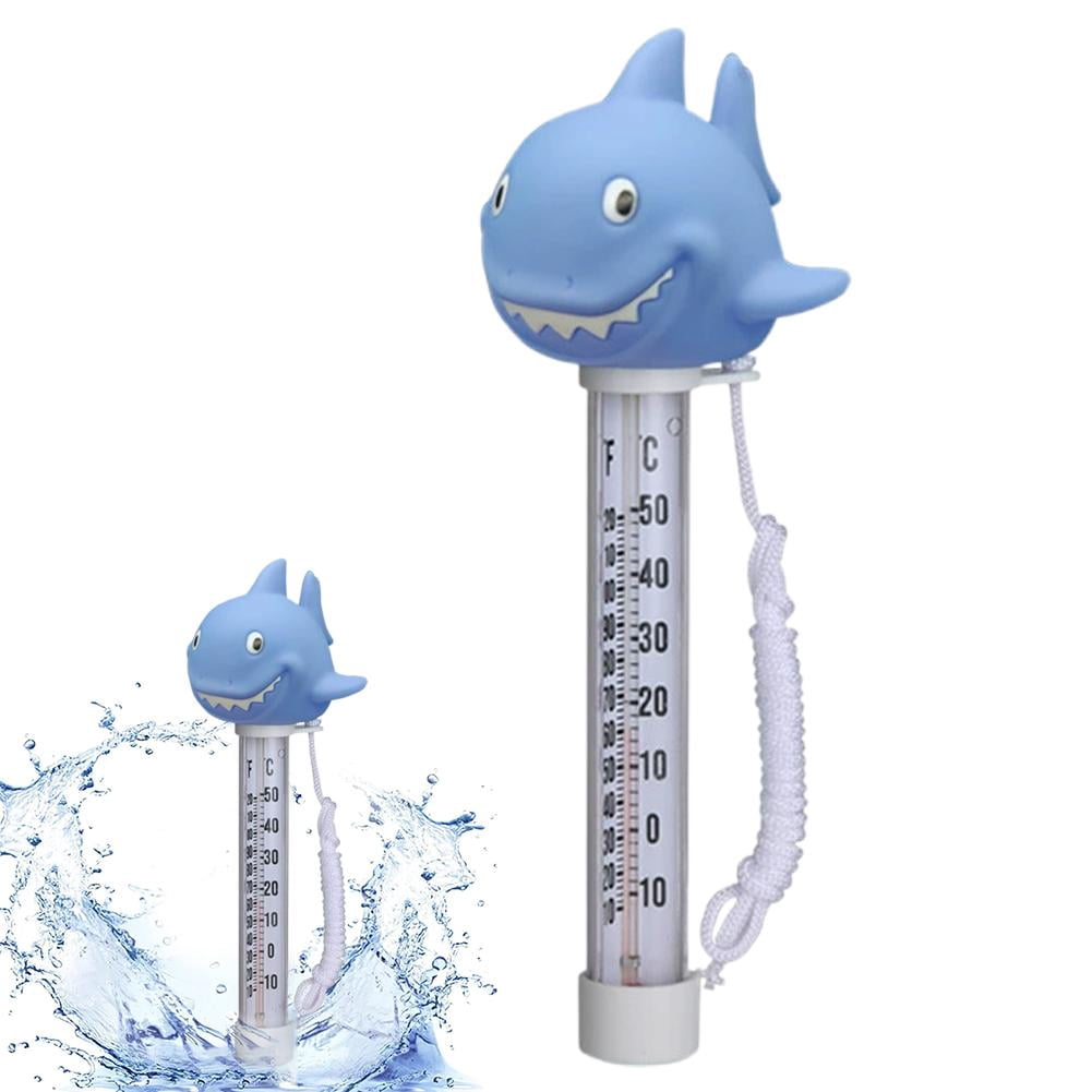 Floating Pool Thermometer, Safety Bath Shark Gauge, Floating Water ...