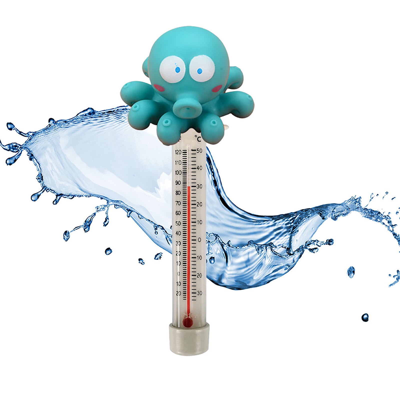 Floating Pool Thermometer, Shatter Resistant, for Outdoor & Indoor ...