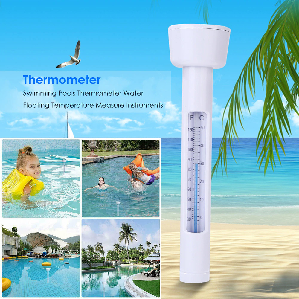 Floating Pool Thermometer, Water Temperature Test Tube for Indoor or ...