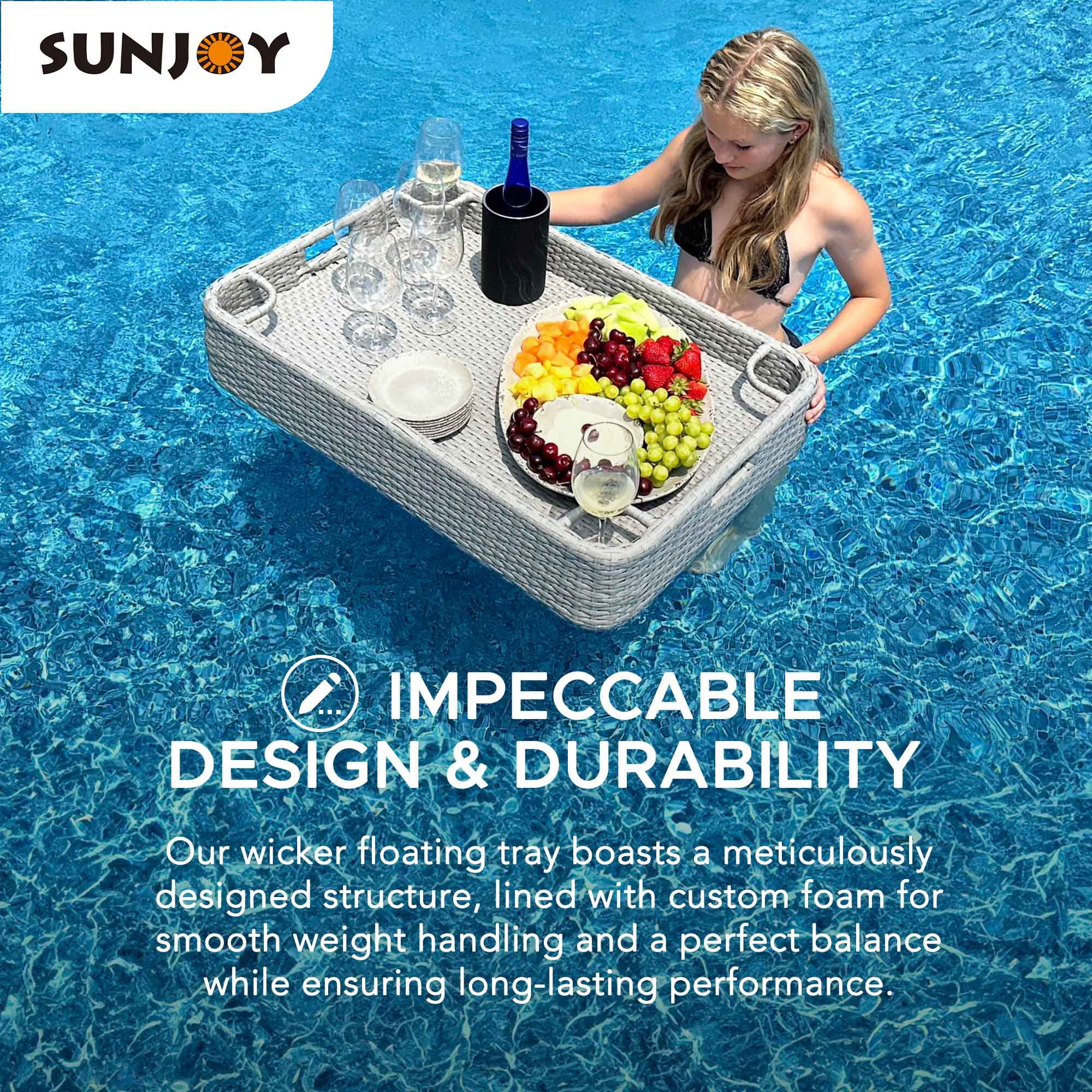 Floating Pool Tray Floating Serving Tray Table & Bar - Pool Floats for ...