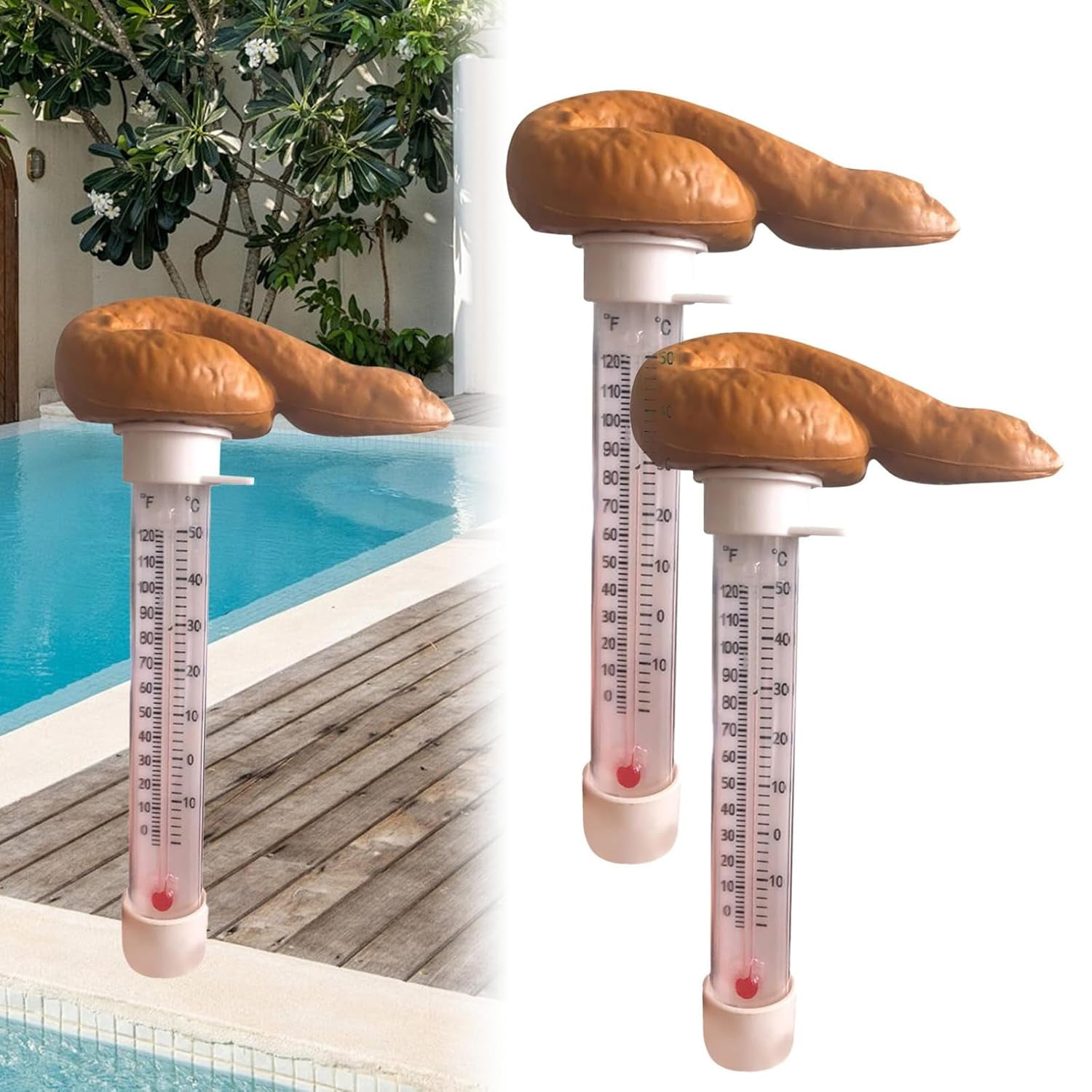 Floating Poop Pools Thermometer, Floating Swimming Pool Thermometer ...