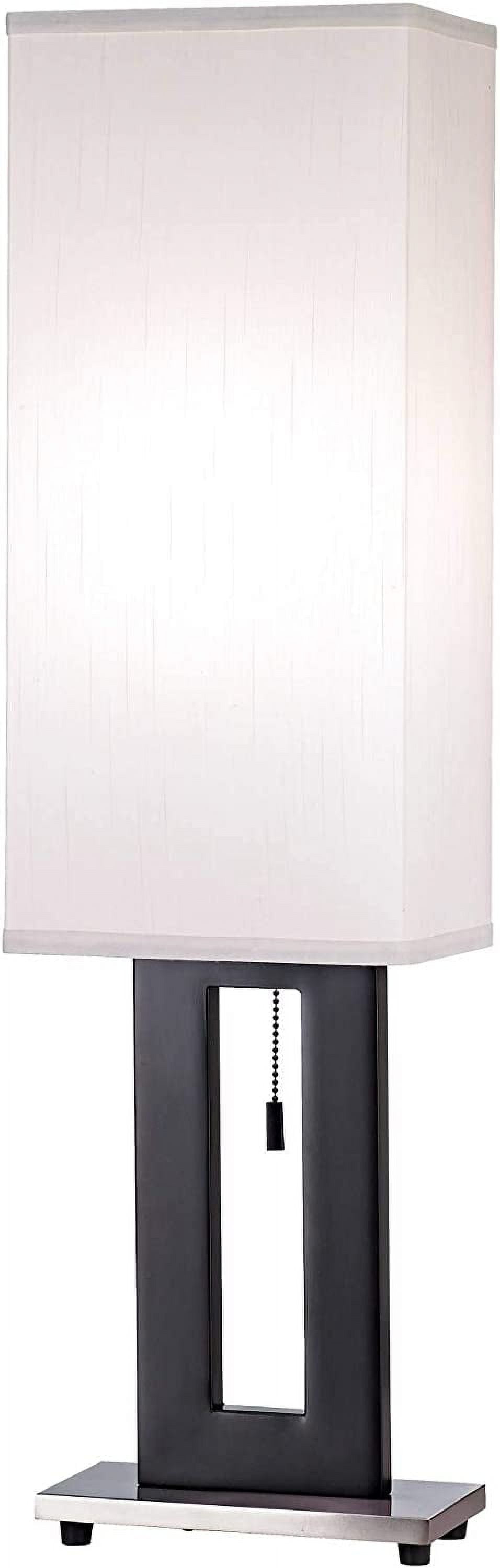 Floating Rectangle Modern Table Lamp 30" Tall Black Brushed Nickel ...