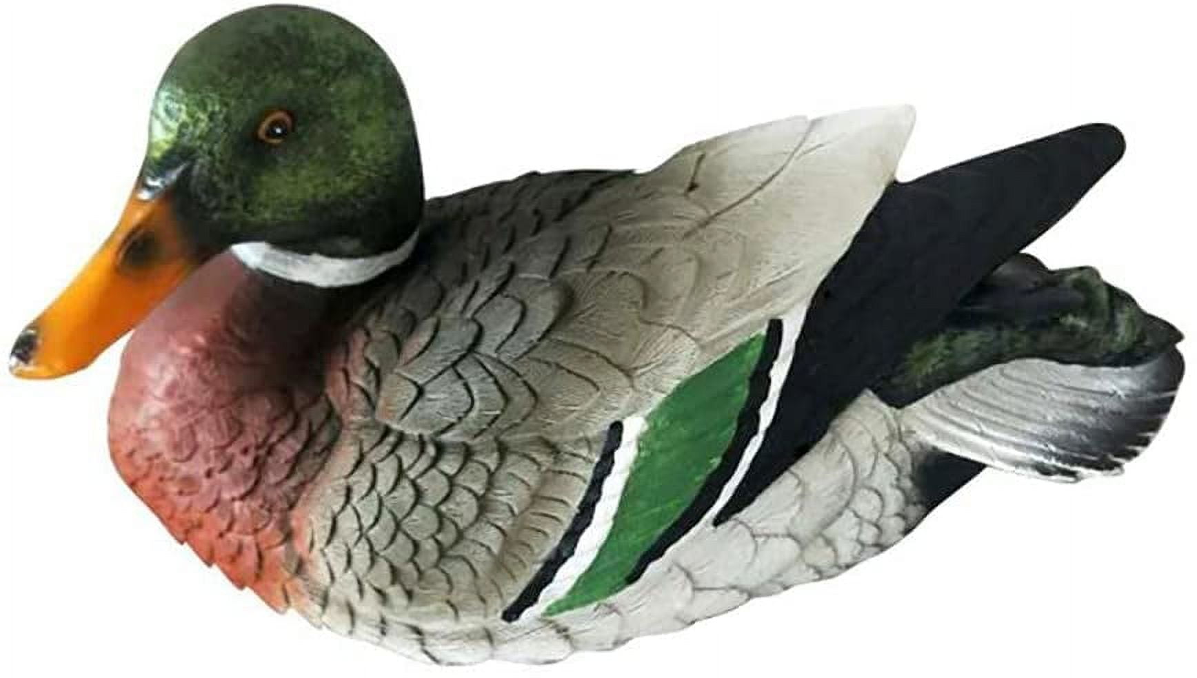 Floating Resin Duck Figurine Fake Mandarin Duck Sculpture Pond Décor ...