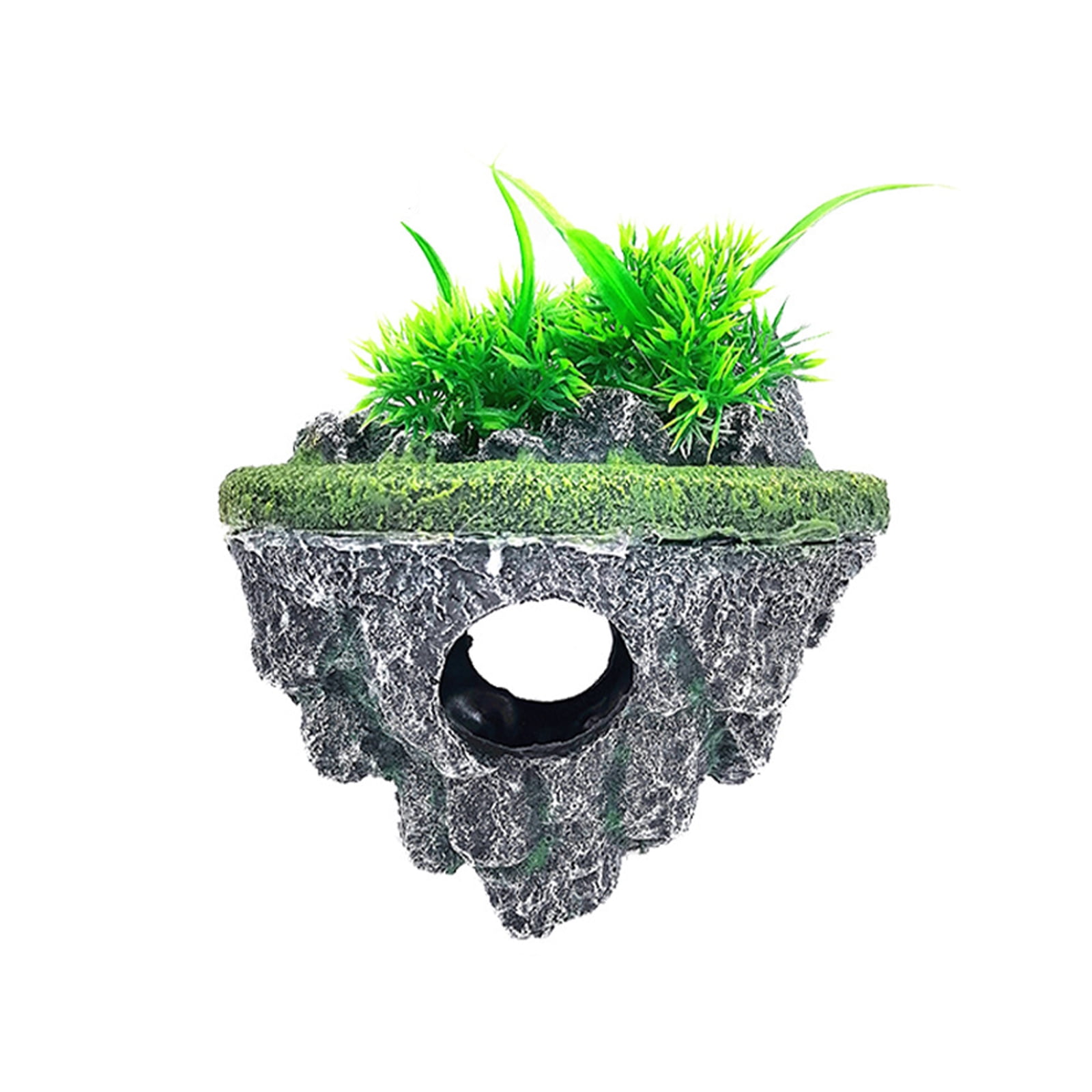 Floating Rock Suspended Artificial Stone Aquarium Decoration Fish Tank ...