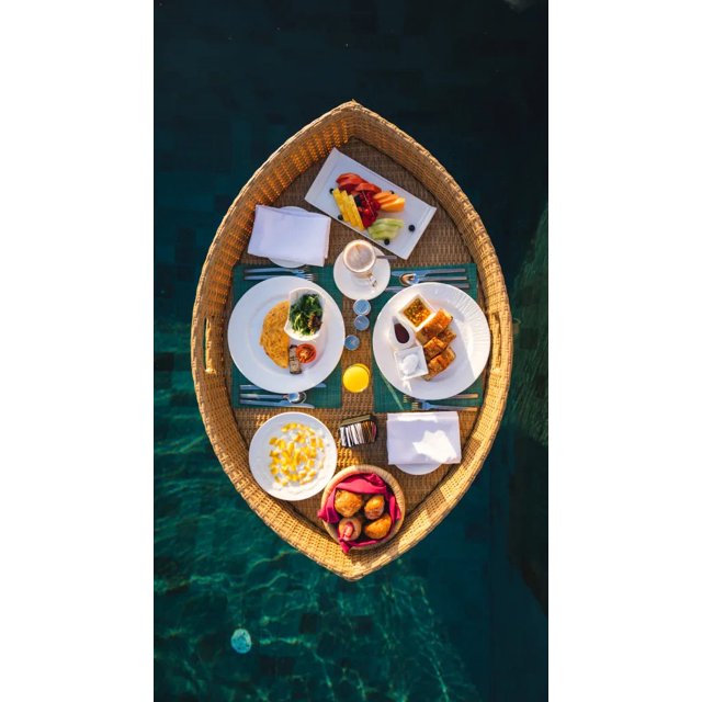 Floating Serving Tray - Light Brown (Boat Shape) - Walmart.com