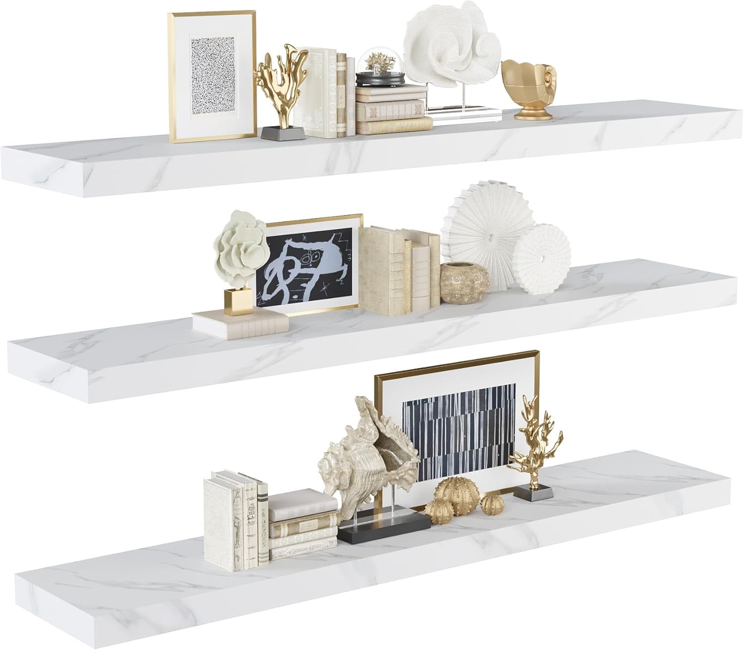 Floating Shelf, 24x6 Wall Shelf,Decor Wall Mounted Shelves,Hanging ...