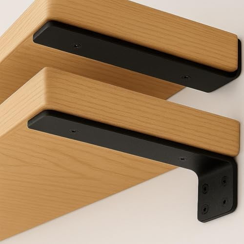 Floating Shelf Bracket 10 Inch of 8 Pack Heavy Duty Shelf Brackets ...