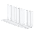 Floating Shelf Bracket 12 Inch, 10 Pack Heavy Duty Shelf Brackets ...
