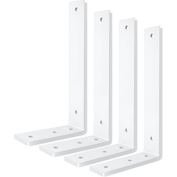 Floating Shelf Bracket 12 Inch, 10 Pack Heavy Duty Shelf Brackets ...