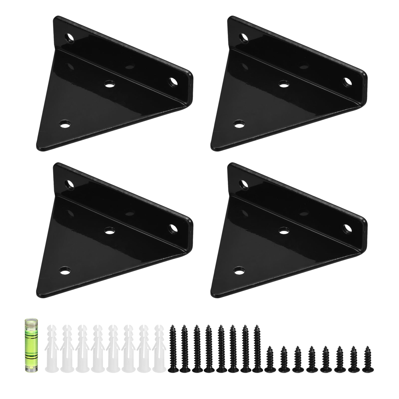 Floating Shelf Bracket 4Inch 4Pack Metal Triangle Shelf Bracket for ...