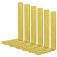 Floating Shelf Bracket 6 Inch, 4 Pack Heavy Duty Shelf Brackets, Black ...