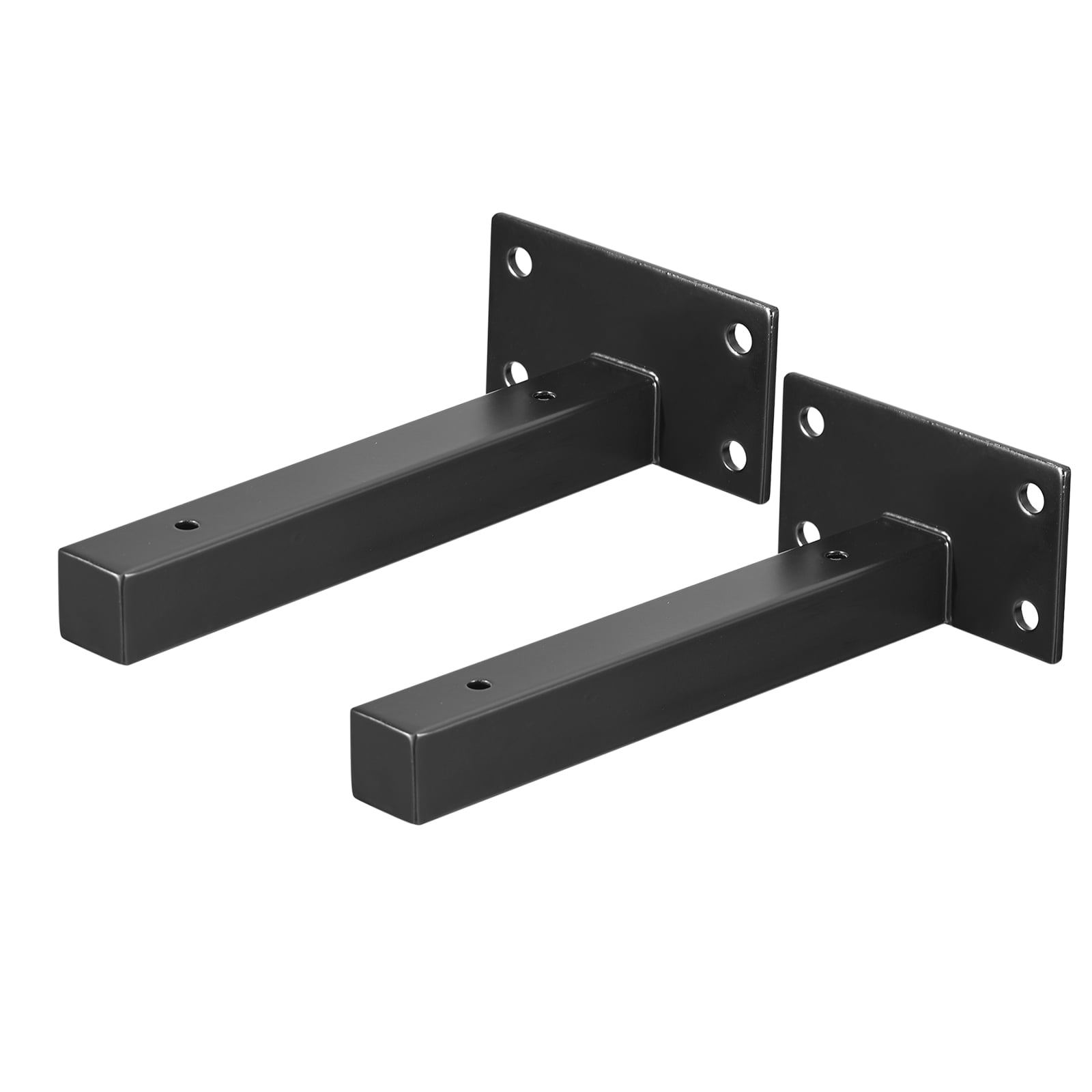 Floating Shelf Brackets, 2 Pack 6"(150mm) Wall Mounted Shelf Supports ...