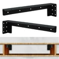 Floating Shelf Brackets, 2 Pack Heavy Duty Shelf Brackets Steel Shelf ...