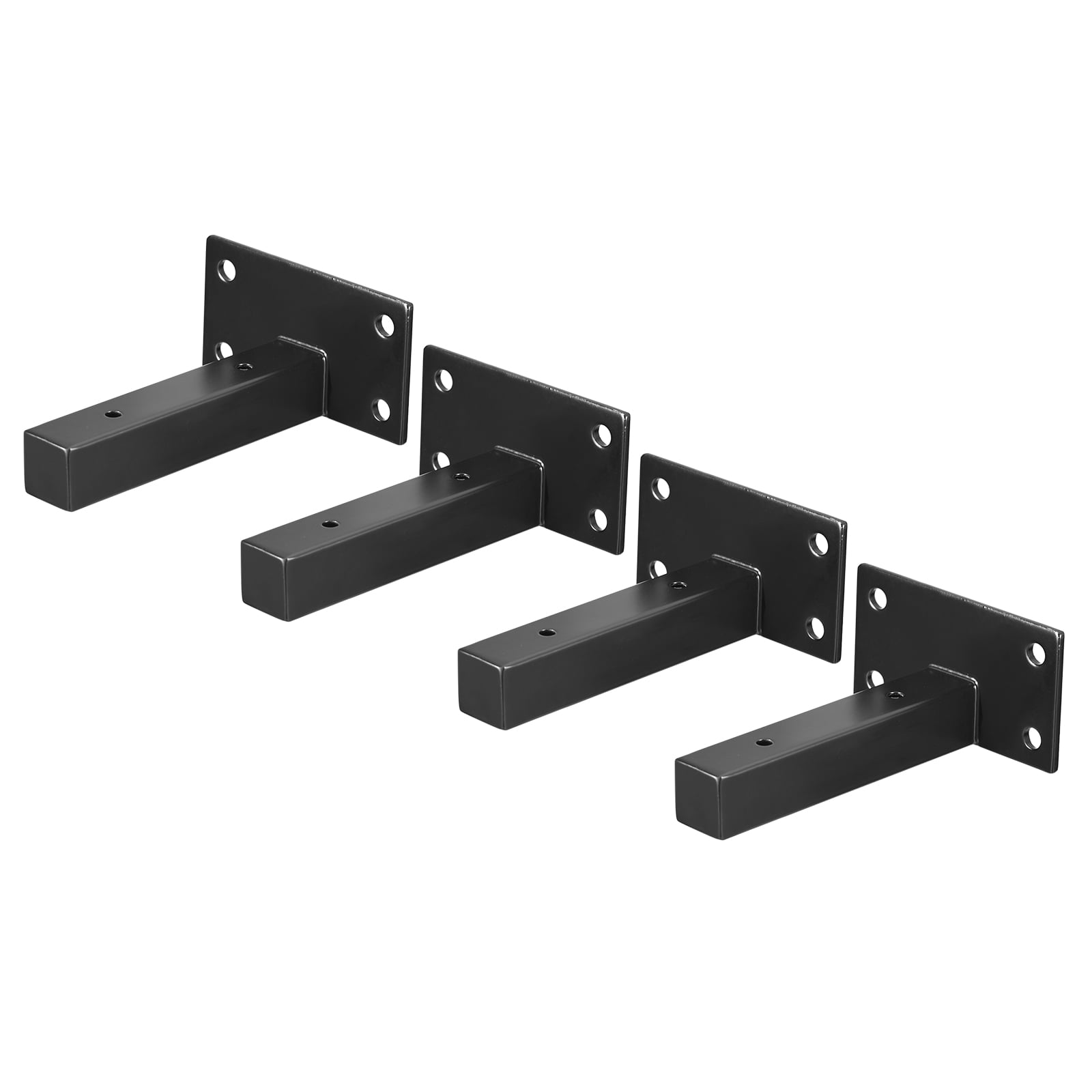 Floating Shelf Brackets, 4 Pack 4"(100mm) Wall Mounted Shelf Supports ...
