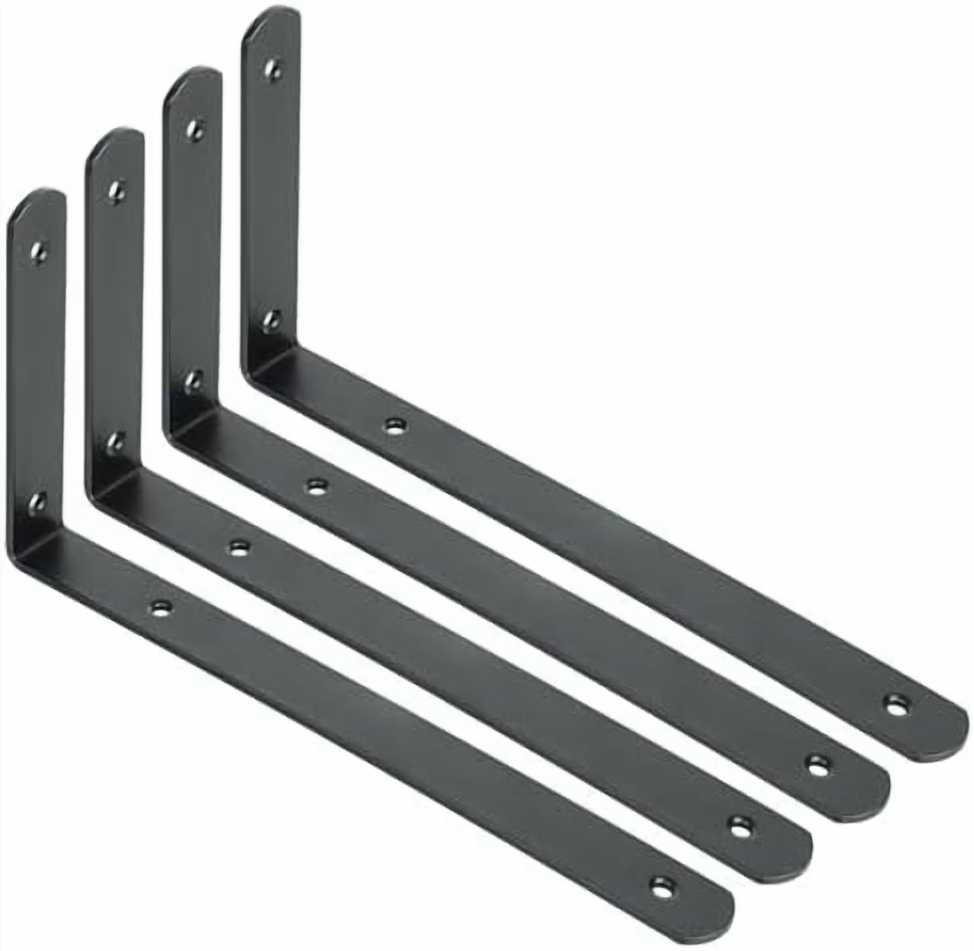 Floating Shelf Brackets 4Pcs,White Bracket for Shelves Heavy Duty L ...