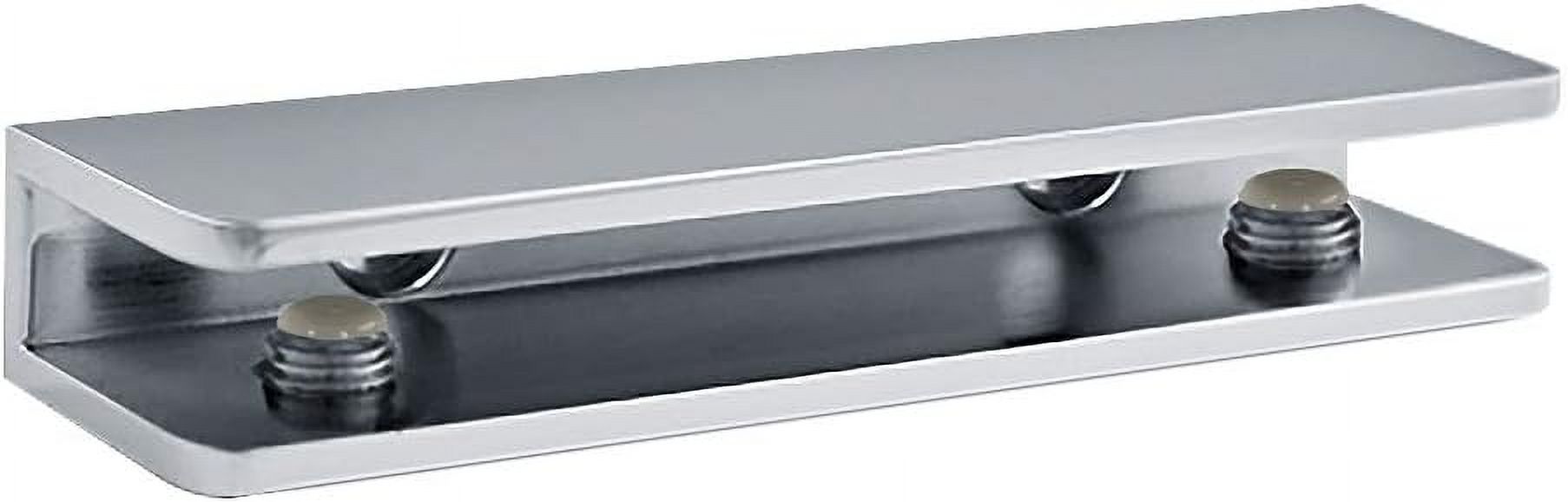 Floating Shelf Brackets, Rectangular Clamps Heavy Duty, Chrome, for ...