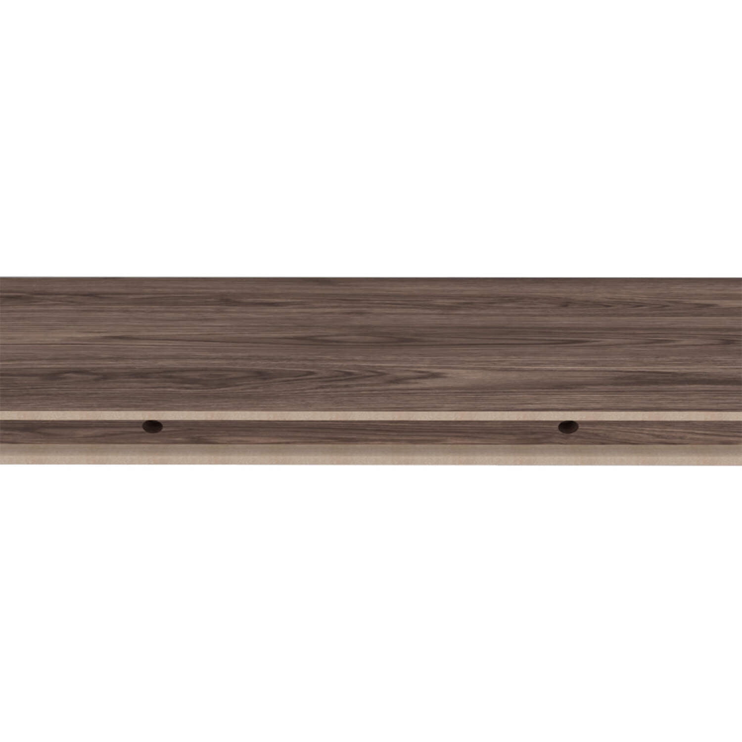 Floating Shelf Dallas, Living Room, Dark Walnut Walnut Particle Board ...