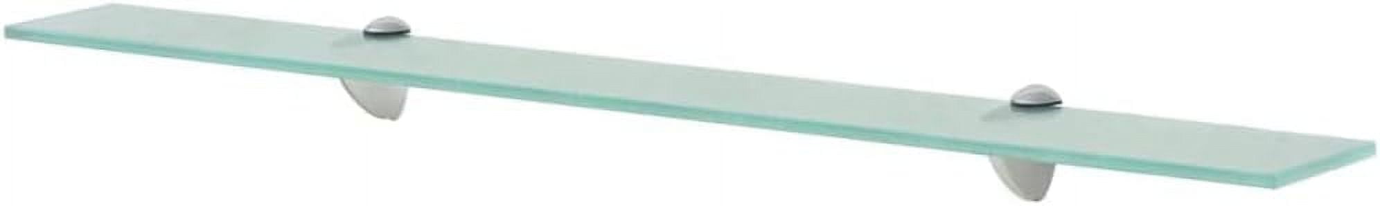Floating Shelf Glass 31.5"x7.9" 0.3",Timeless Floating Glass Shelf with ...