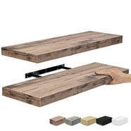 Ballucci 36" Floating Shelves, 2-Pack Wood Wall Shelf Set with ...