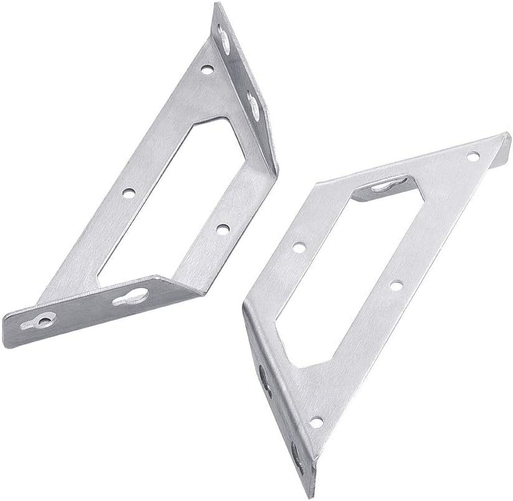 Floating Shelf Supports, Stainless Steel Trapeziform Brackets With ...