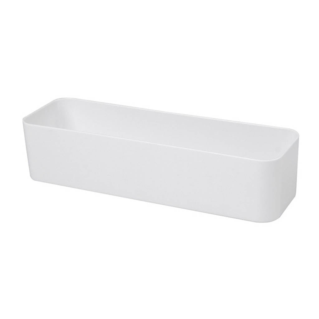Floating Shelf Wall Mounted Plastic Storage Organizer Bin Adhesive Home ...