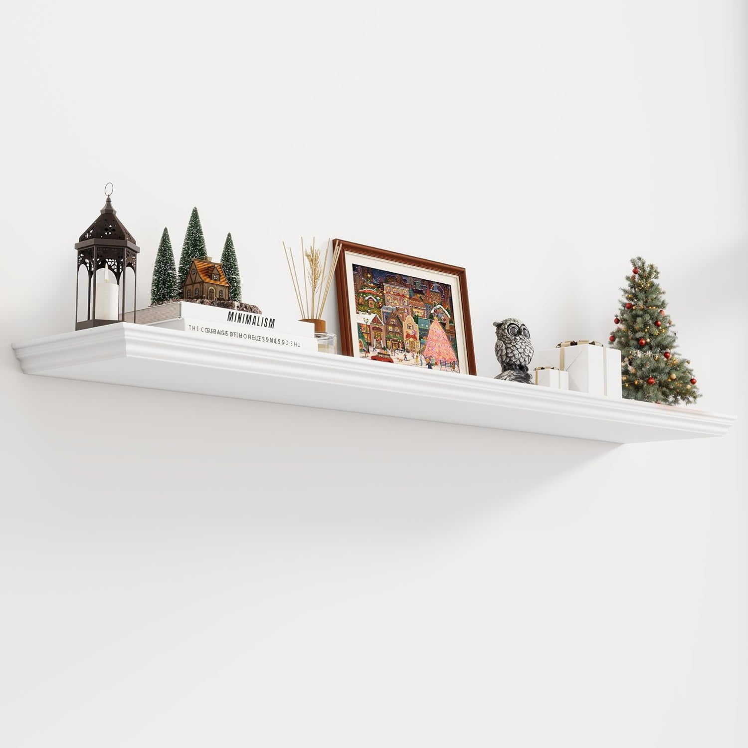Crown Molding Floating Shelves