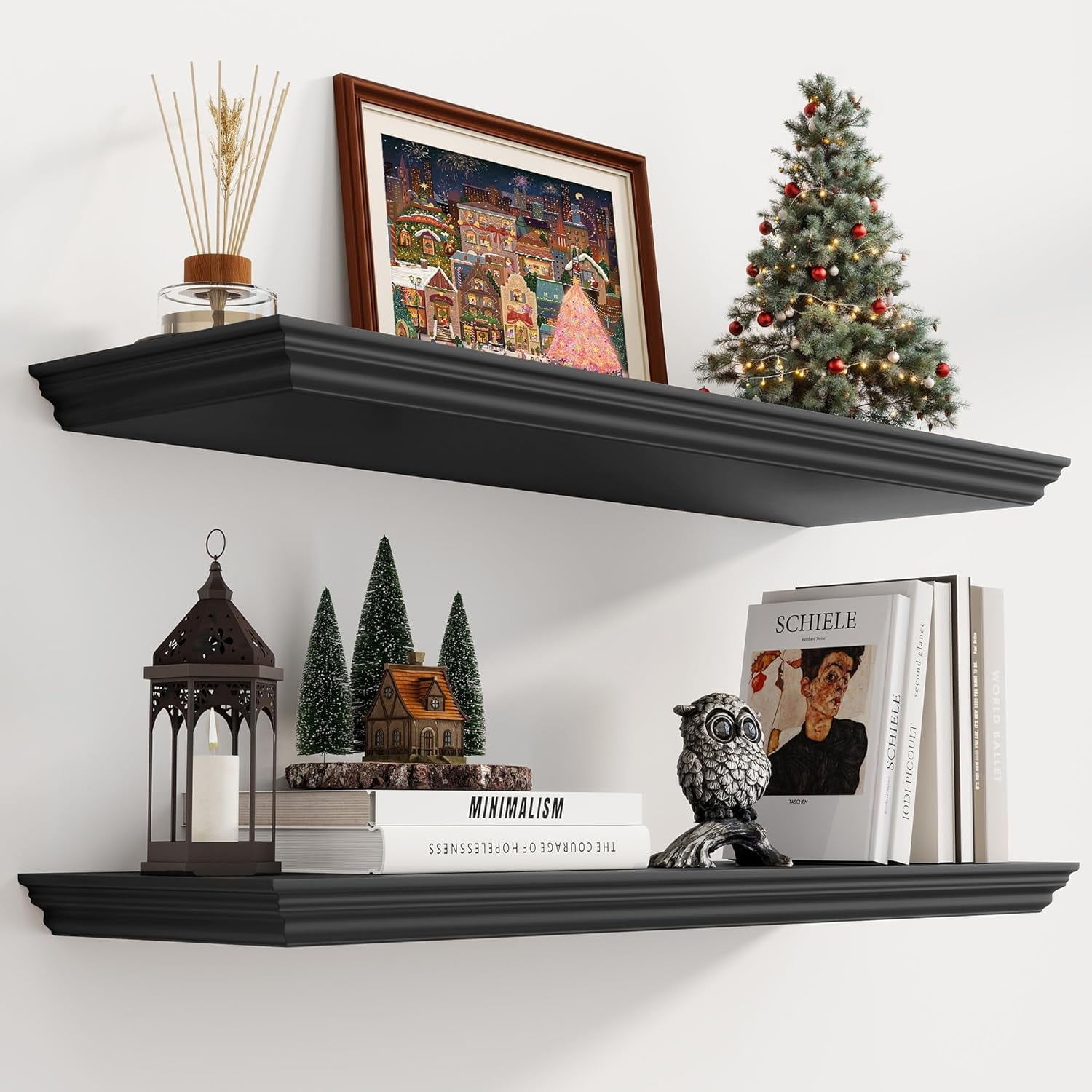 Crown Molding Floating Shelves