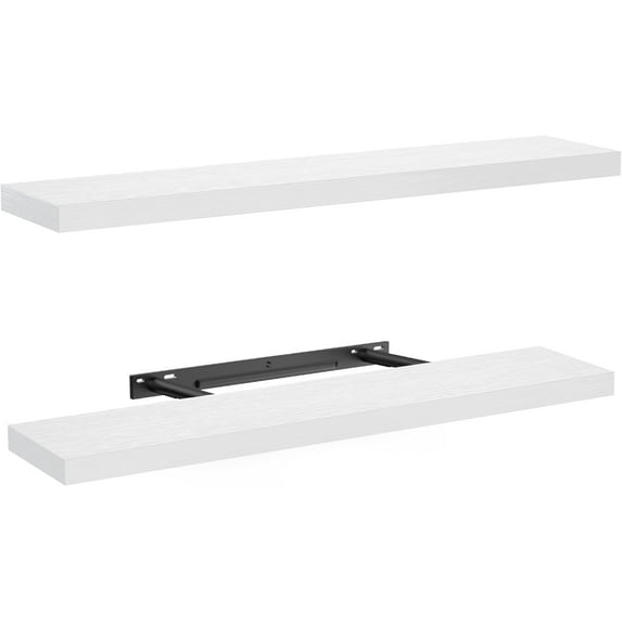 Floating Shelves, 32″ Large Wall Mounted Shelves for Bathroom, Bedroom ...