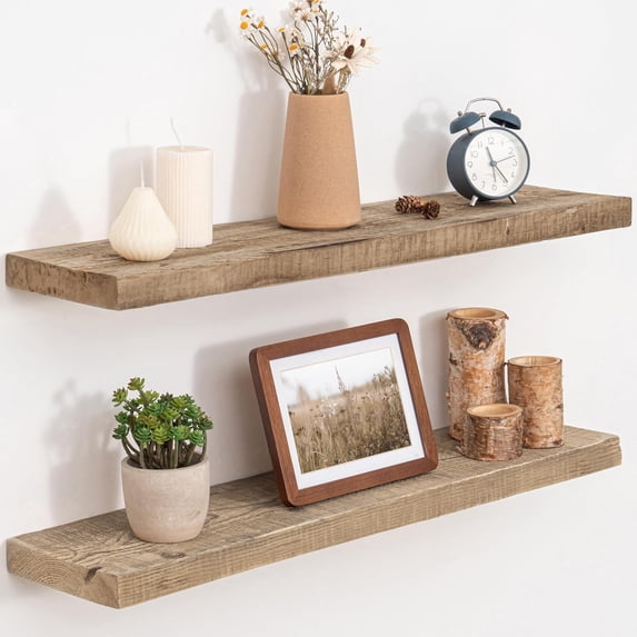 Floating Shelves | 8" Deep Rustic Reclaimed Barnwood Wall Hanging ...