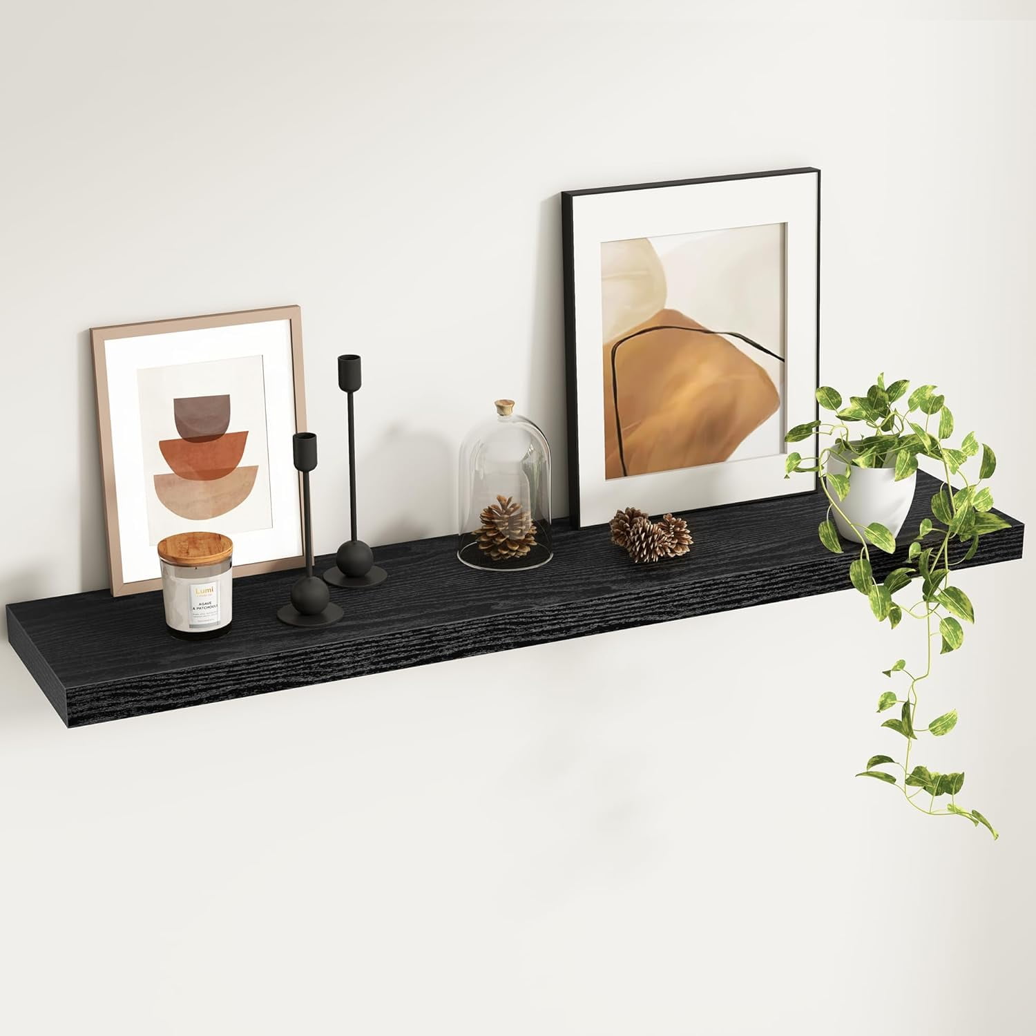 Floating Shelves - 9 Inch Deep Wall Shelf for Decor & Storage - Wall ...