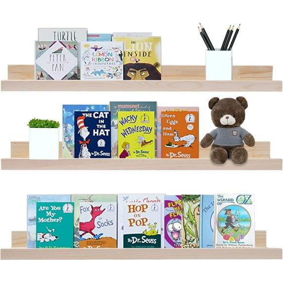 Floating Shelves Deep Walnut for Long Picture Ledge Shelf 48 Inch Beige ...