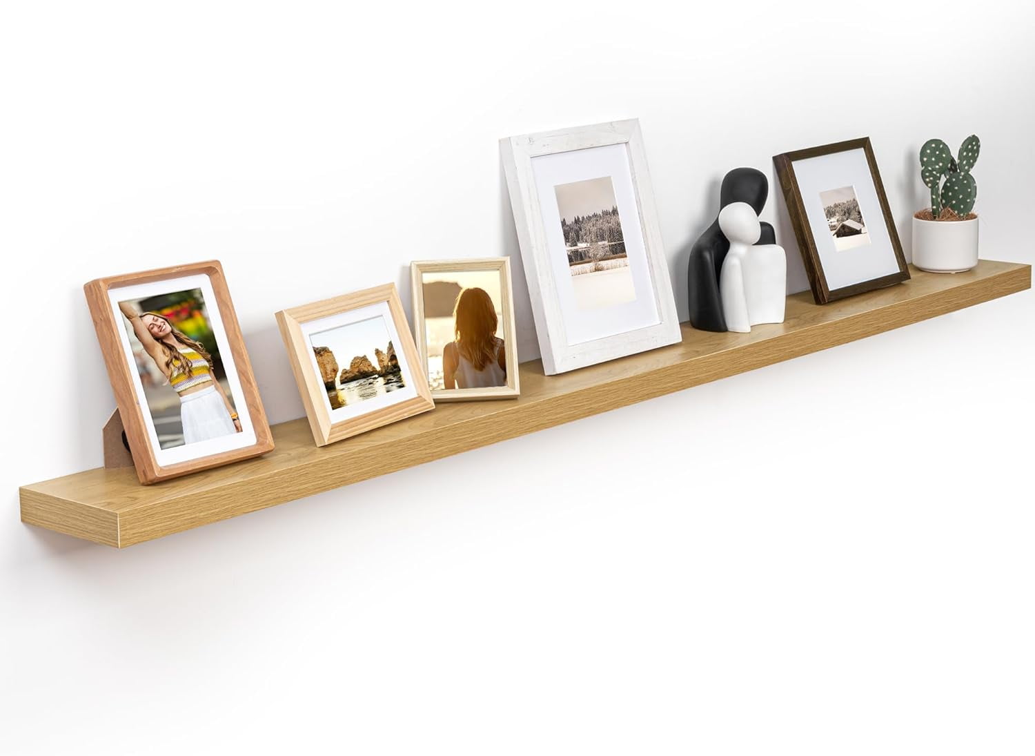 Floating Shelves for Wall, 2 Large Wall Mounted Shelves with Invisible ...