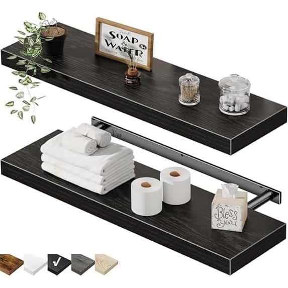 Floating Shelves for Wall 23.6" Long - Wall Mounted Shelf Bathroom ...