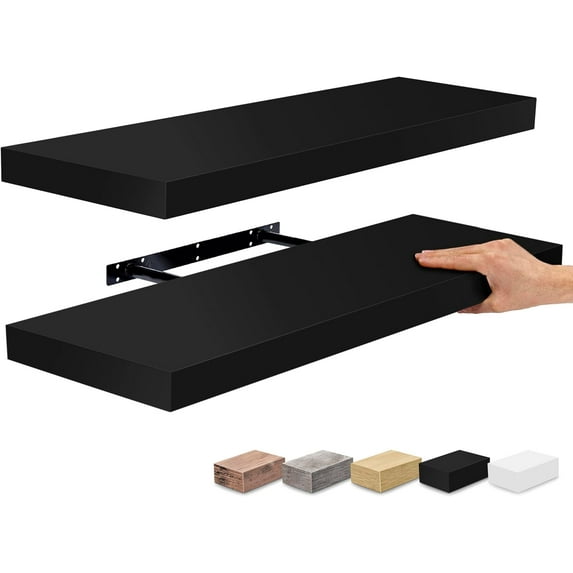 Floating Shelves for Wall - 24" Bathroom Shelves, Wall Decor for ...