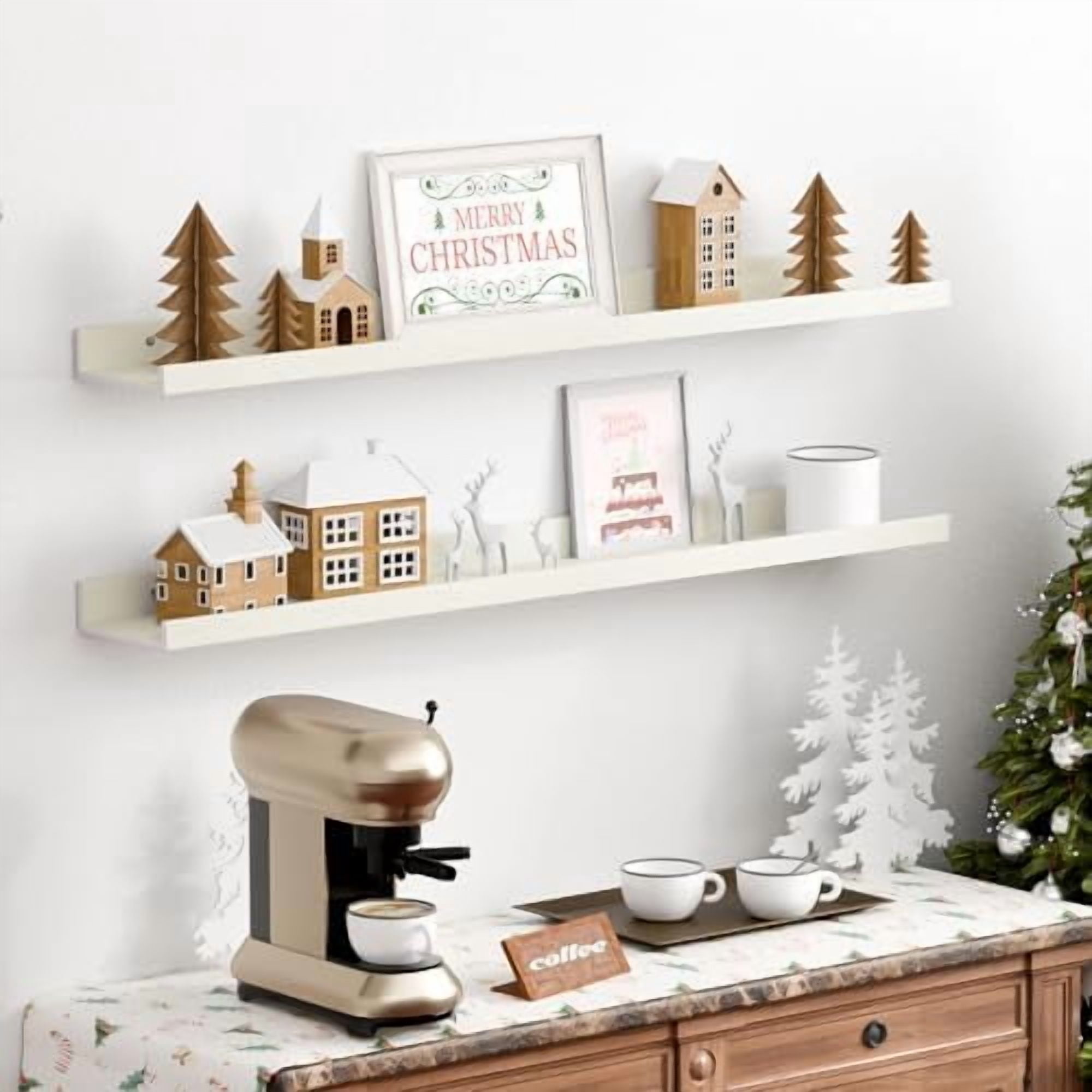 Floating Shelves for Wall, 35.5 Inch Shelves for Decor Storage Set of 6 ...