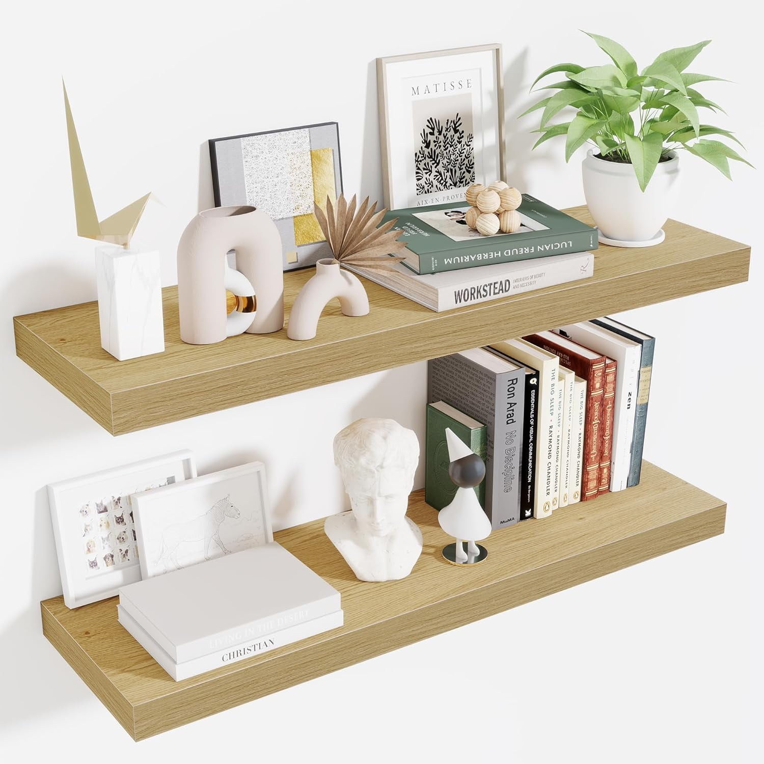 Floating Shelves for Wall 36 Inches, Wood Wall Shelves with Invisible ...