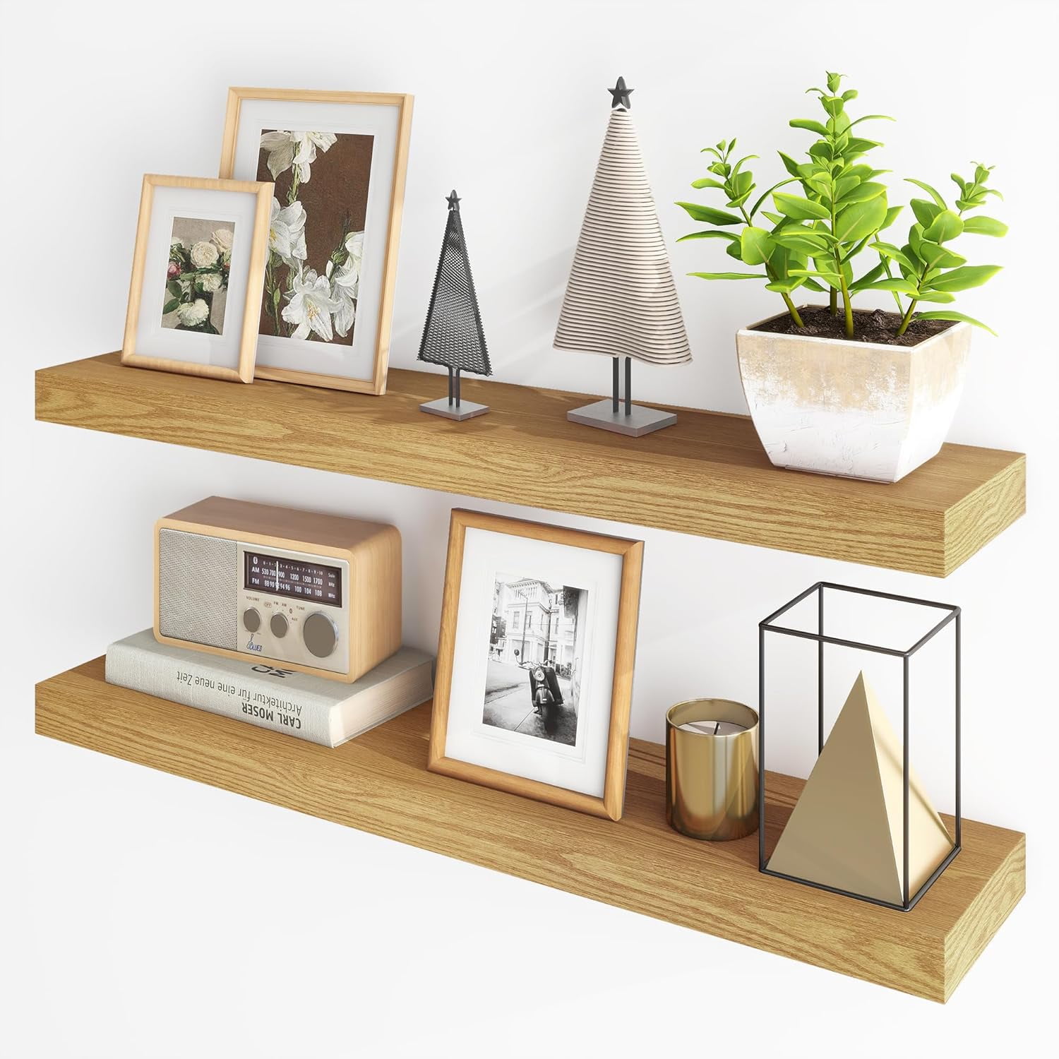 Floating Shelves for Wall, 36Inch Floating Shelves Set of 2, Hanging ...